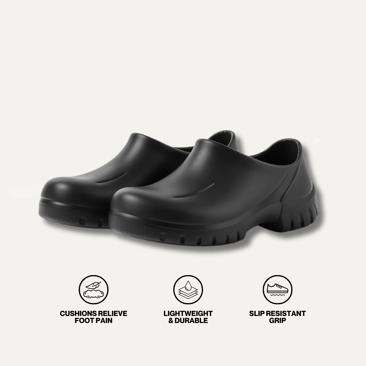 Morlego Grip - Healthy Chef's Clogs with Non-Slip Grip